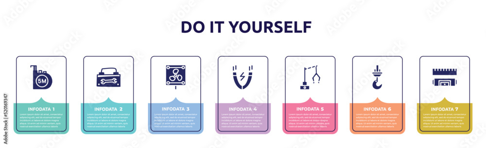 do it yourself concept infographic design template. included five ...