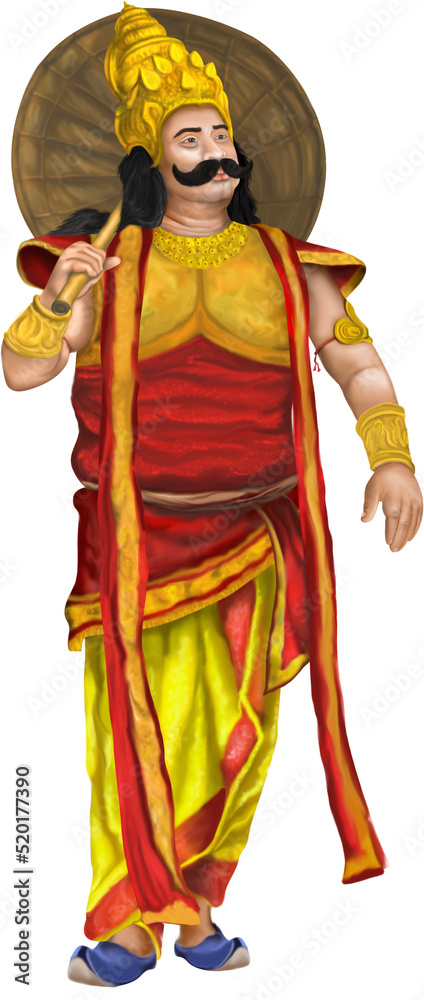 King Mahabali in Onam traditional festival background showing culture ...
