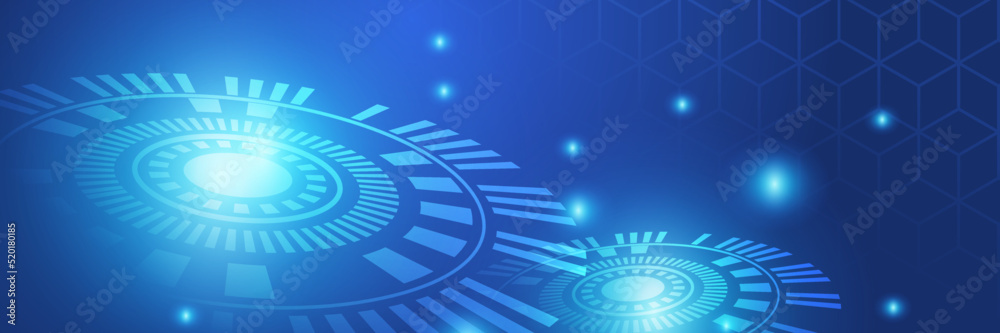 Artificial intelligence tech background. Digital technology, deep ...