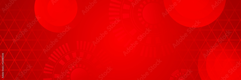 abstract red technology banner design. Abstract technology background ...