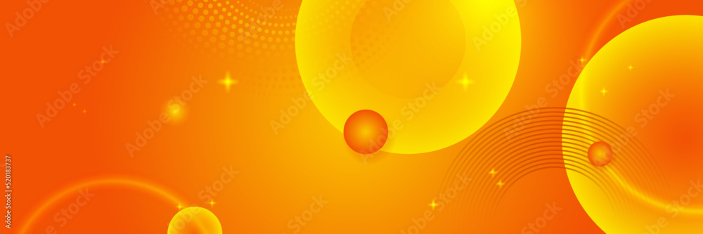 Abstract minimal orange background, simple background with halftone ...
