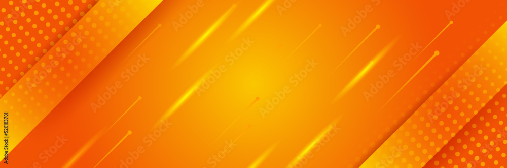 Abstract minimal orange background, simple background with halftone ...