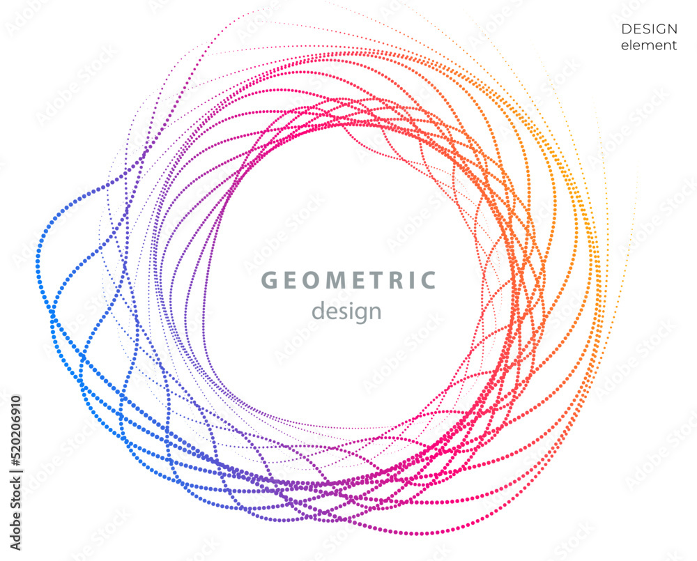 Design element circle. Isolated bold vector colors golden ring from ...