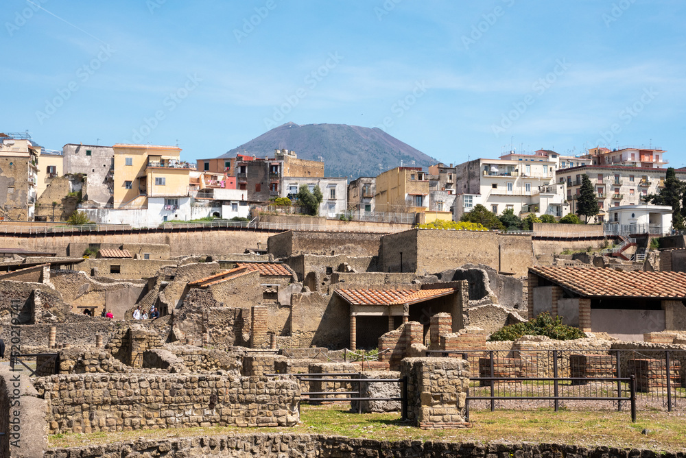HERCULANEUM, ITALY - MAY 05, 2022 - Cityscape of ancient Herculaneum ...