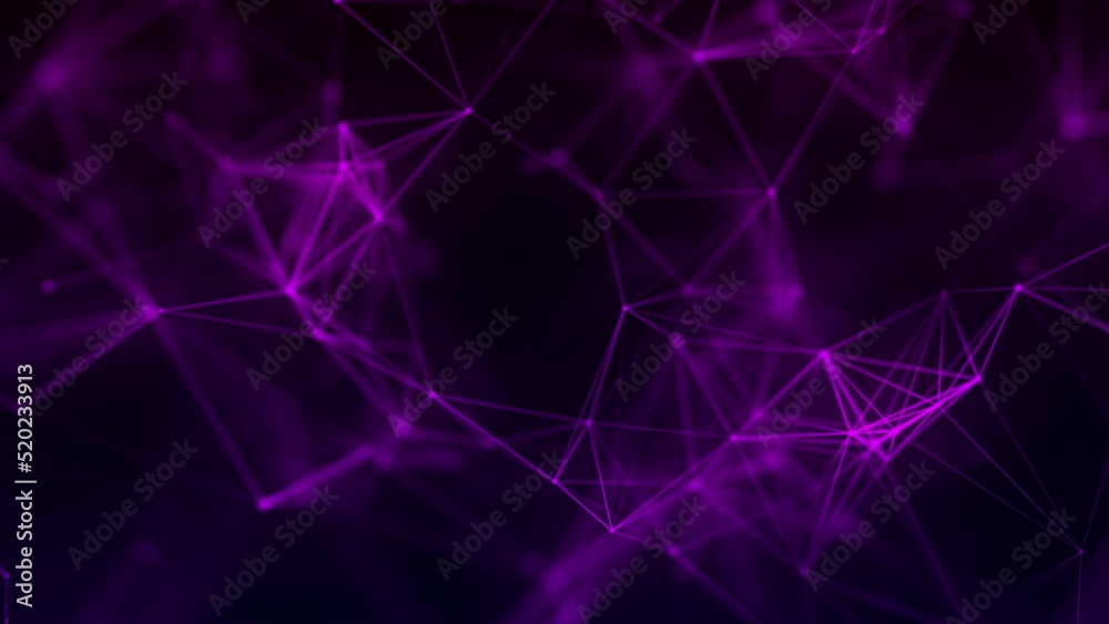 Network connection structure. Big data. Connecting points and lines ...