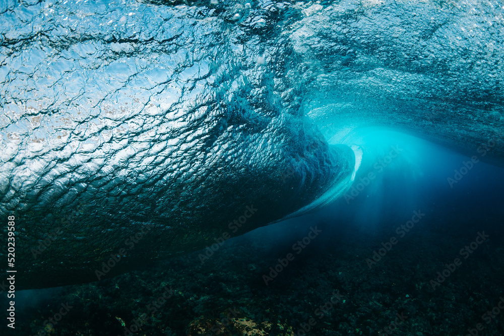 Transparent sea waves Stock Photo | Adobe Stock