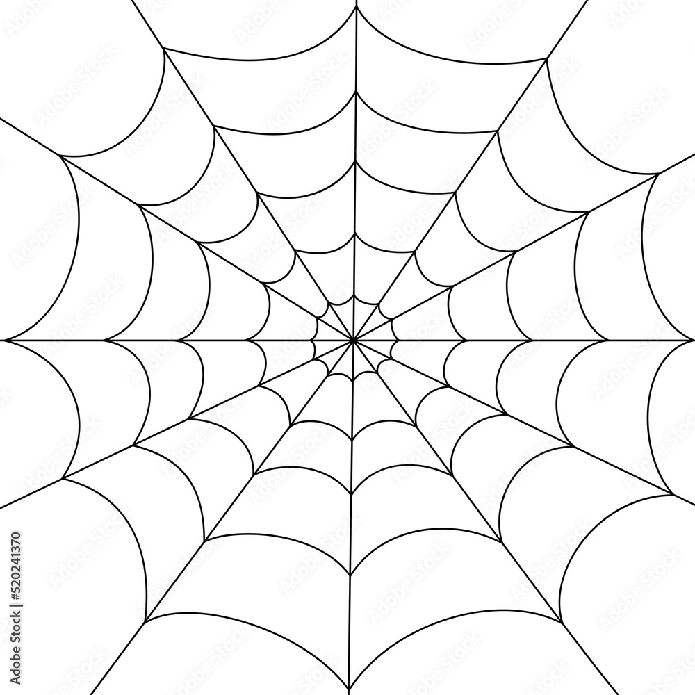 Spider's web. Black lines. Insect trap.Halloween icons. Vector ...
