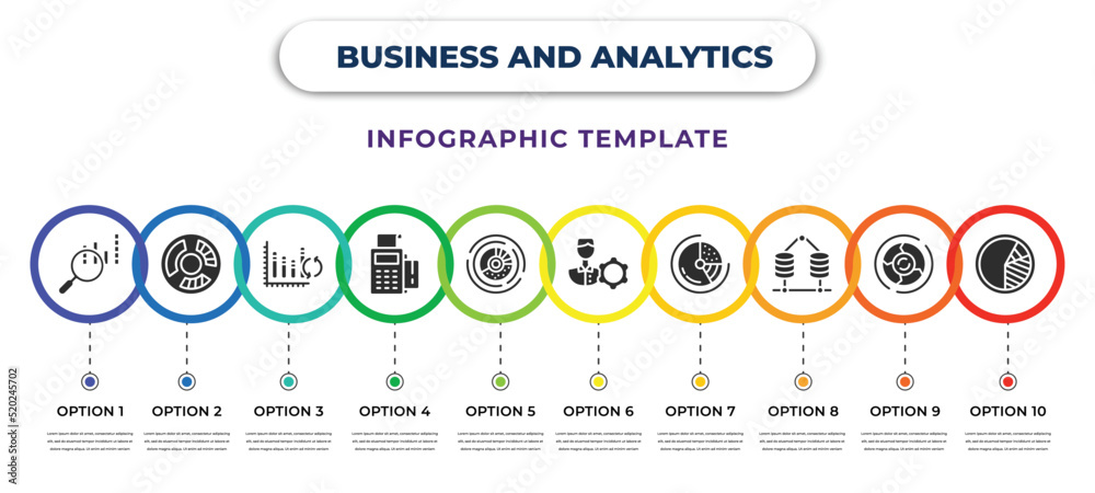 business and analytics infographic design template with search ... business and analytics infographic design template with search ...