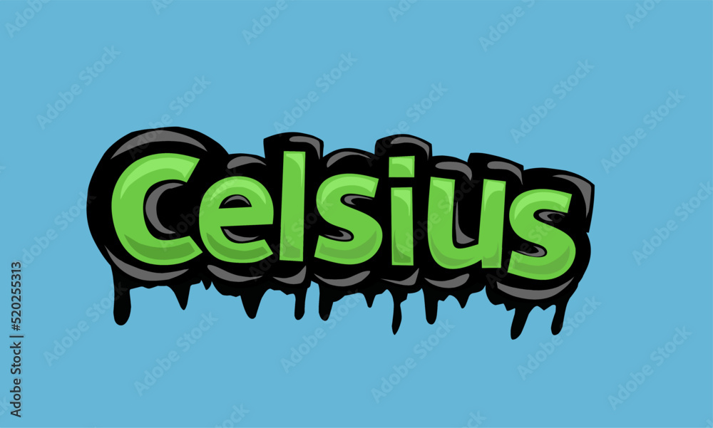 CELSIUS background writing vector design Stock Vector | Adobe Stock