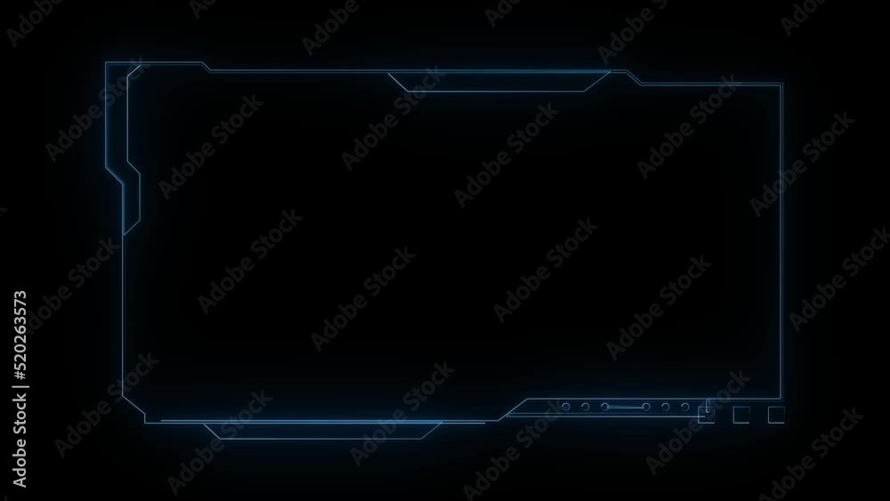 Hud Frame Digital Technology Plexus Lines, Technology HUD template ...
