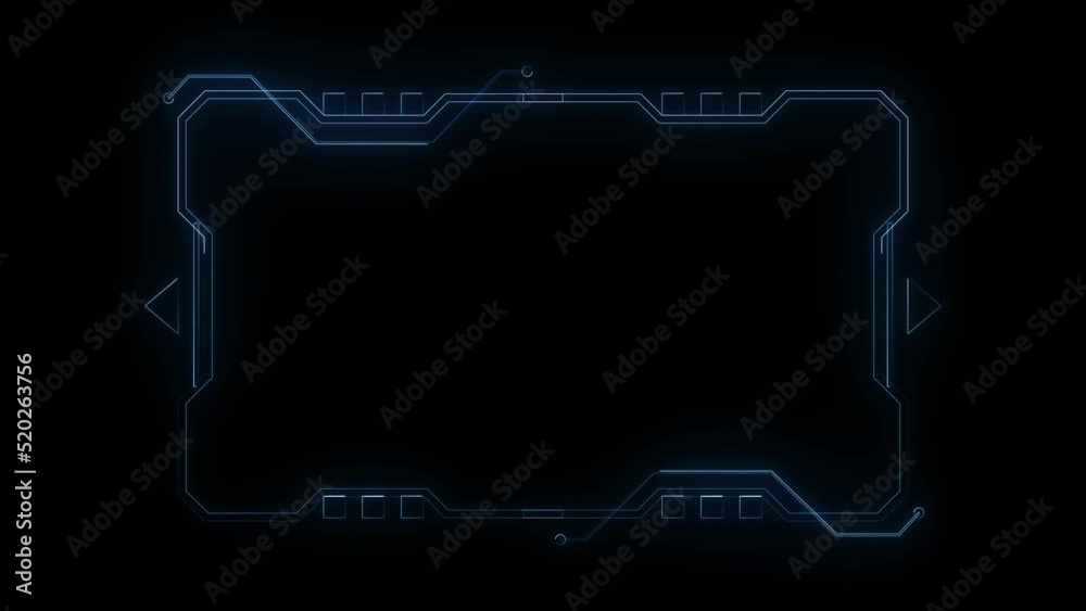 Hud Frame Digital Technology Plexus Lines, Technology HUD template ...