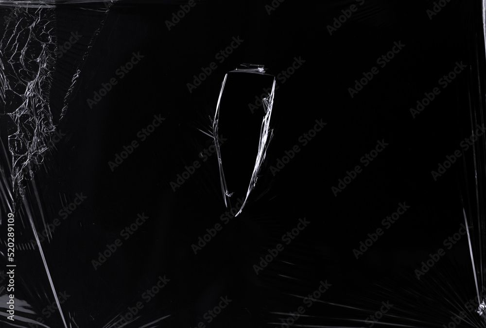 a black transparent plastic texture with hole for poster and cover art ...