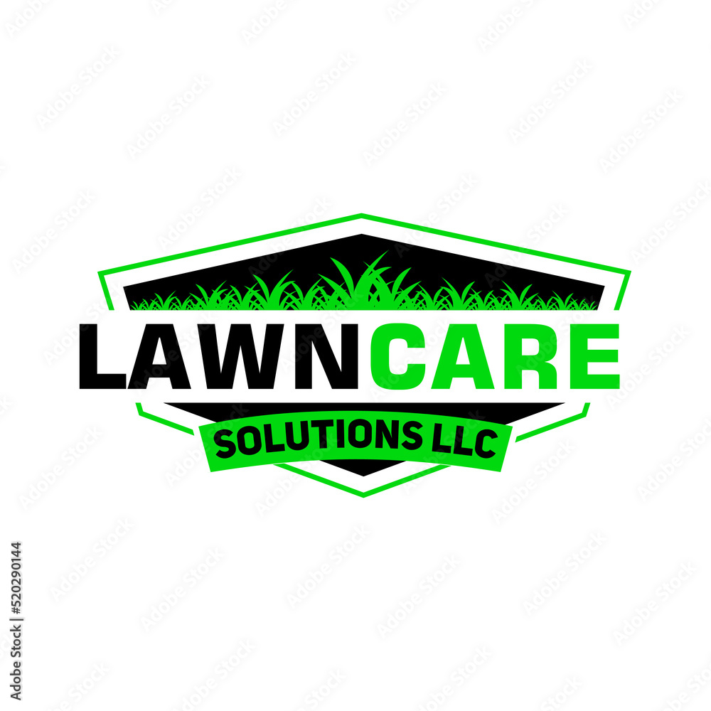 lawn care logo design creative idea vector design inspiration Stock ...