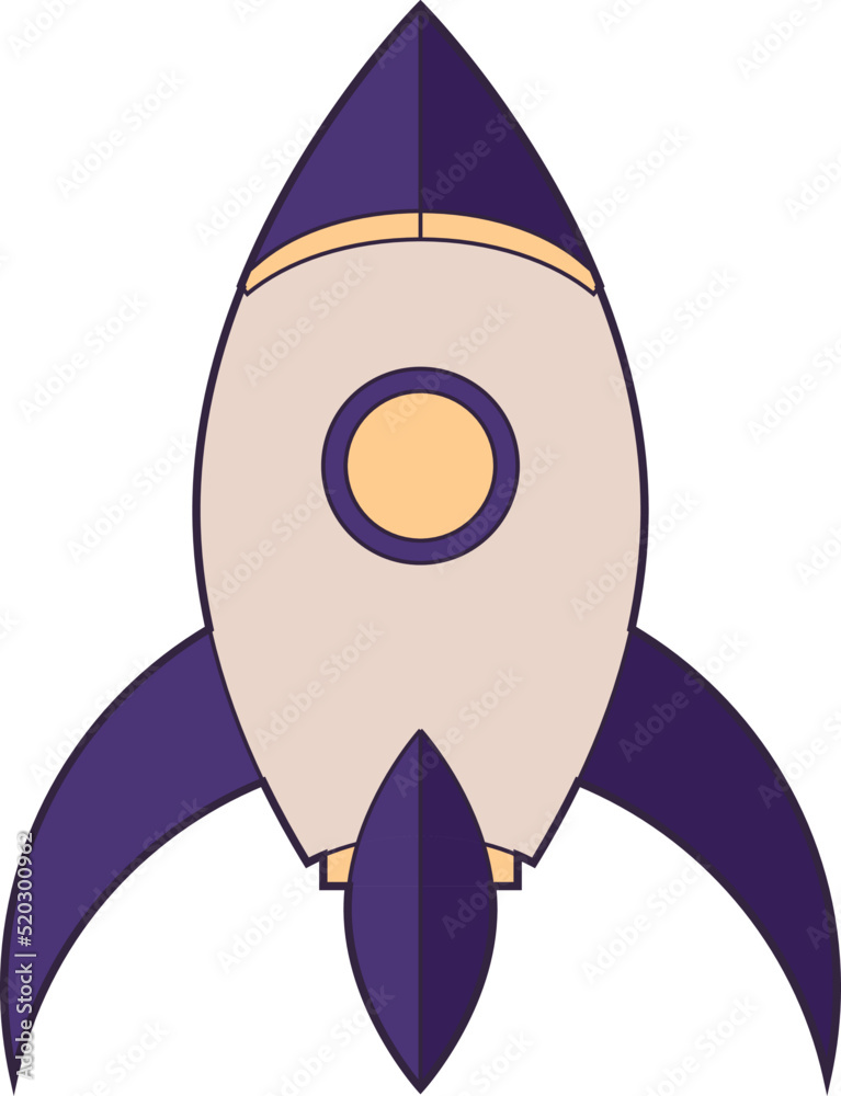 Space shuttle, Rocket Vector, Cartoon Anime Manga Style Rocket Vector ...
