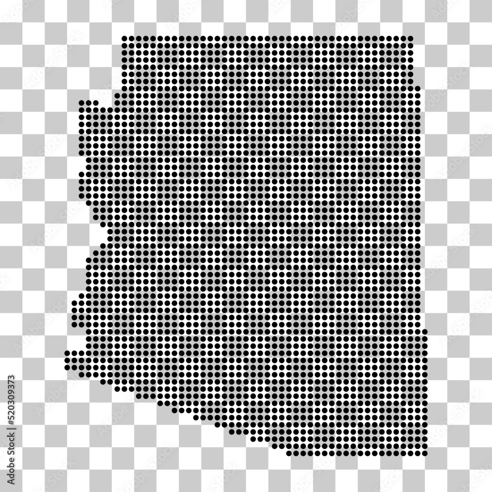 Arizona map shape, united states of america. Flat concept icon symbol ...