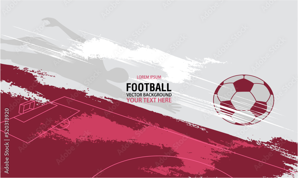 Football or soccer red abstract background. suitable for your project ...