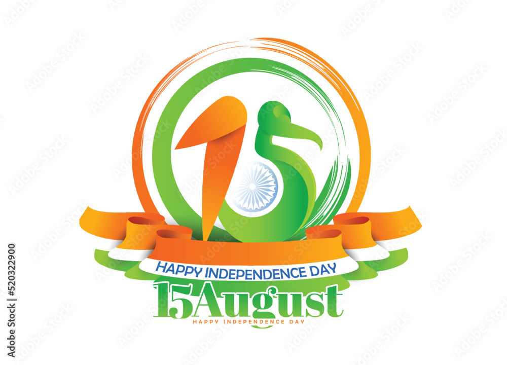 15th August Happy Independence Day Of India, New Concept Har Ghar ...