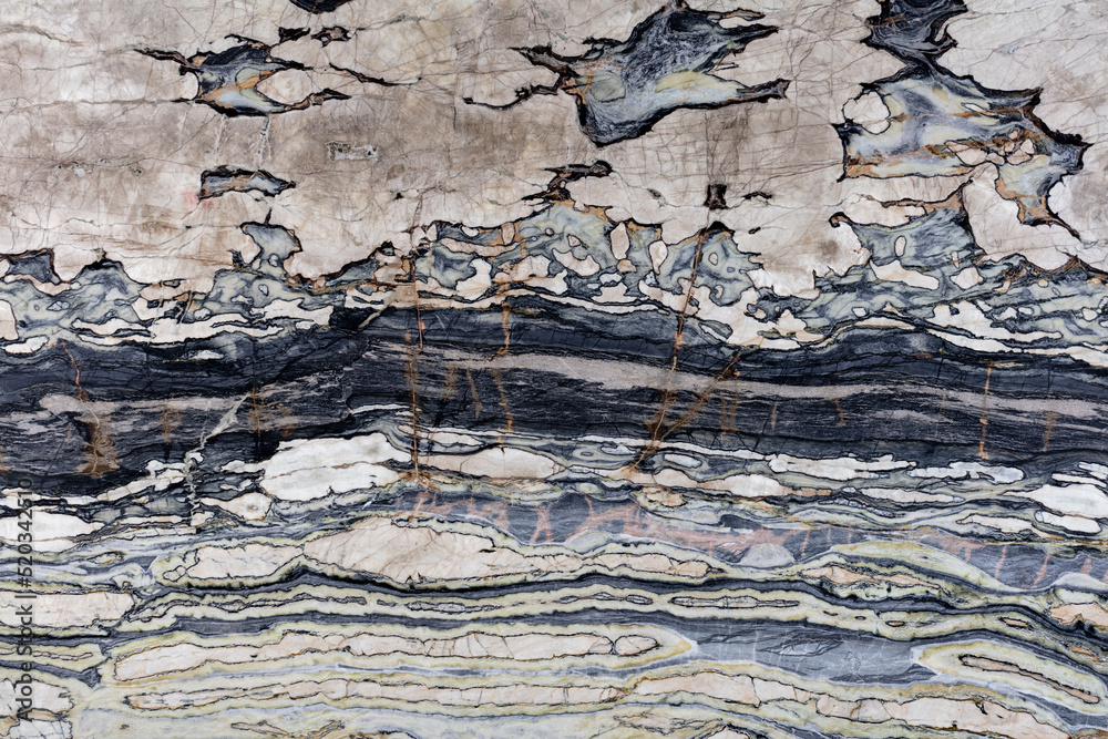 Dedalus - slylish natural quartzite stone texture, photo of slab. Stock Photo | Adobe Stock