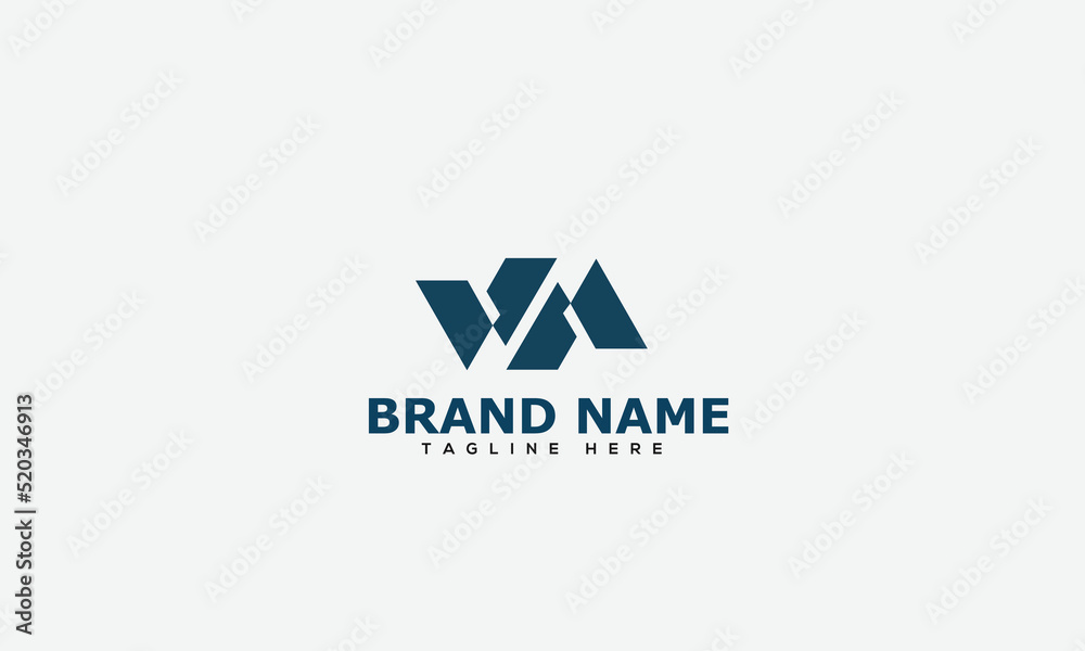 Logo design letter WM . Elegant modern. Vector template. Stock Vector ...
