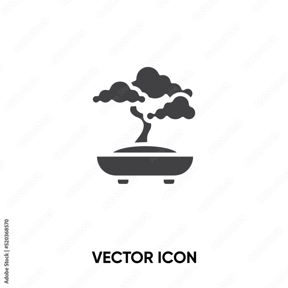 Bonsai vector icon. Modern, simple flat vector illustration for website ...