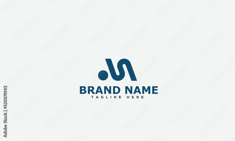 Logo design letter SM . Elegant modern. Vector template. Stock Vector ...