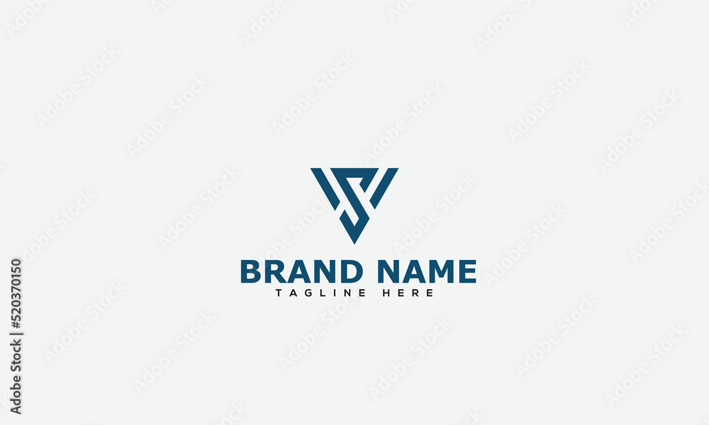 Logo design letter SV . Elegant modern. Vector template. Stock Vector ...