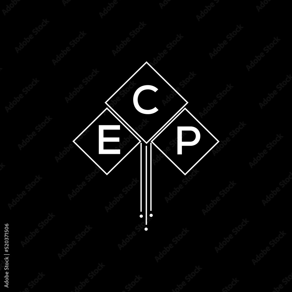 ECP letter logo design with white background in illustrator, ECP vector ...