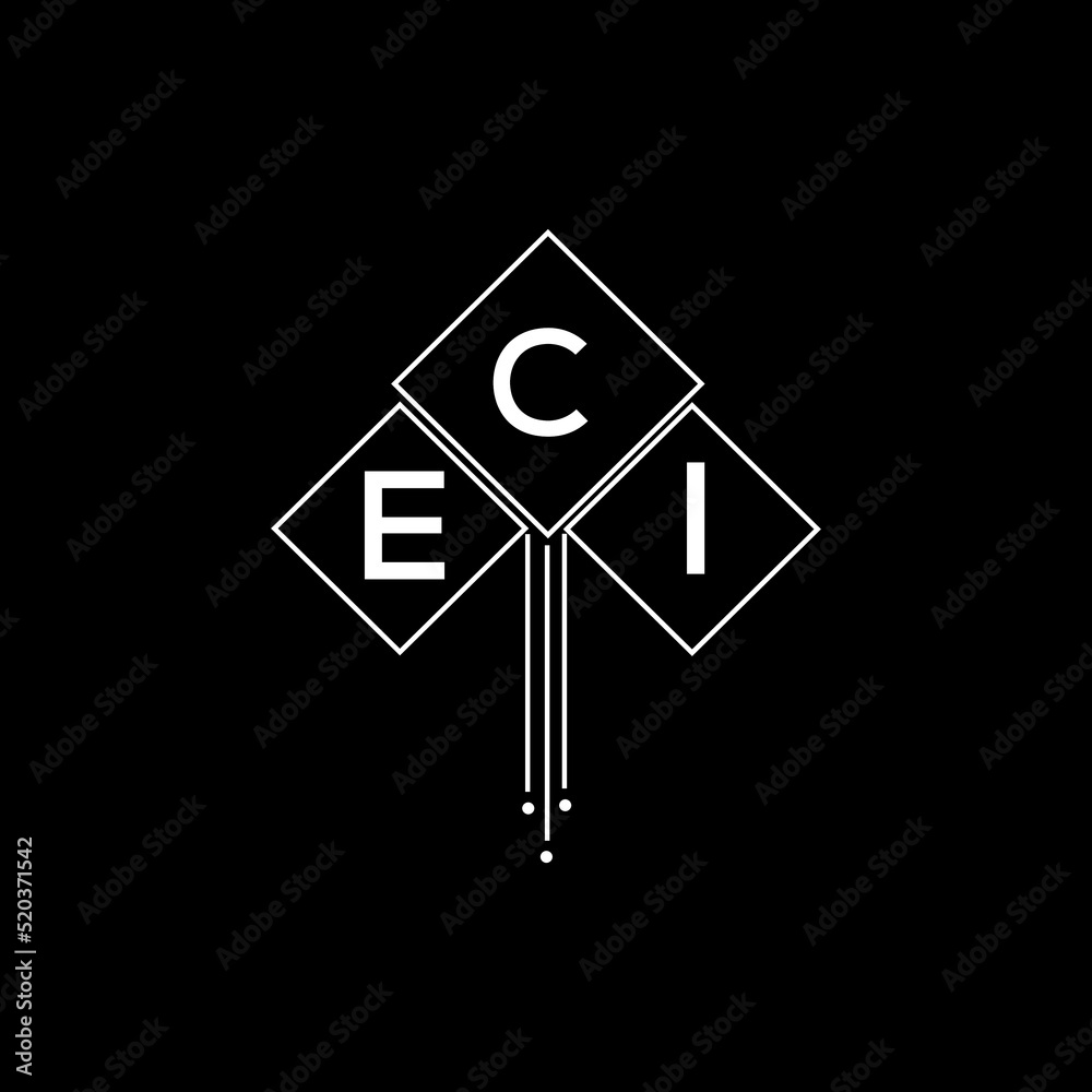 Eci Letter Logo Design With White Background In Illustrator Eci Vector Logo Modern Alphabet