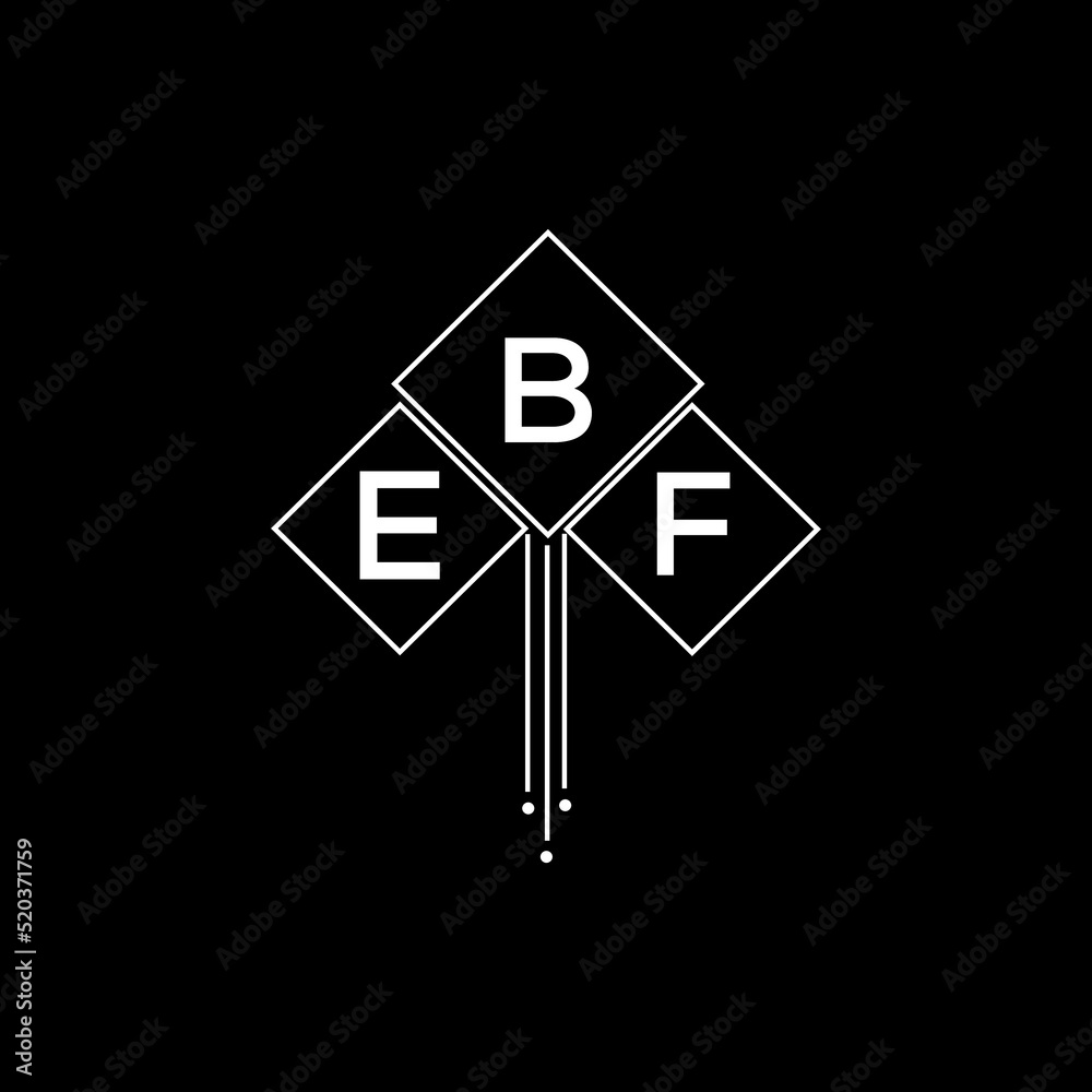 EBF letter logo design with white background in illustrator, EBF vector ...