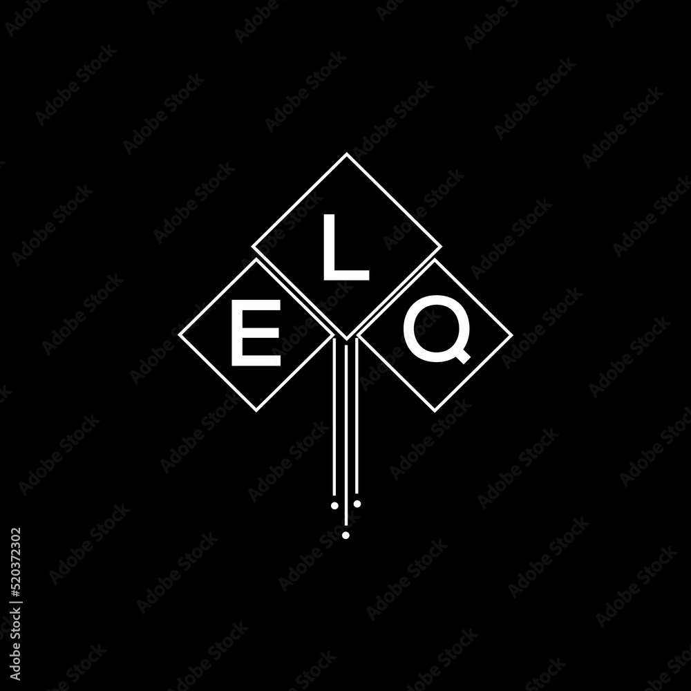 ELQ letter logo design with white background in illustrator, ELQ vector ...