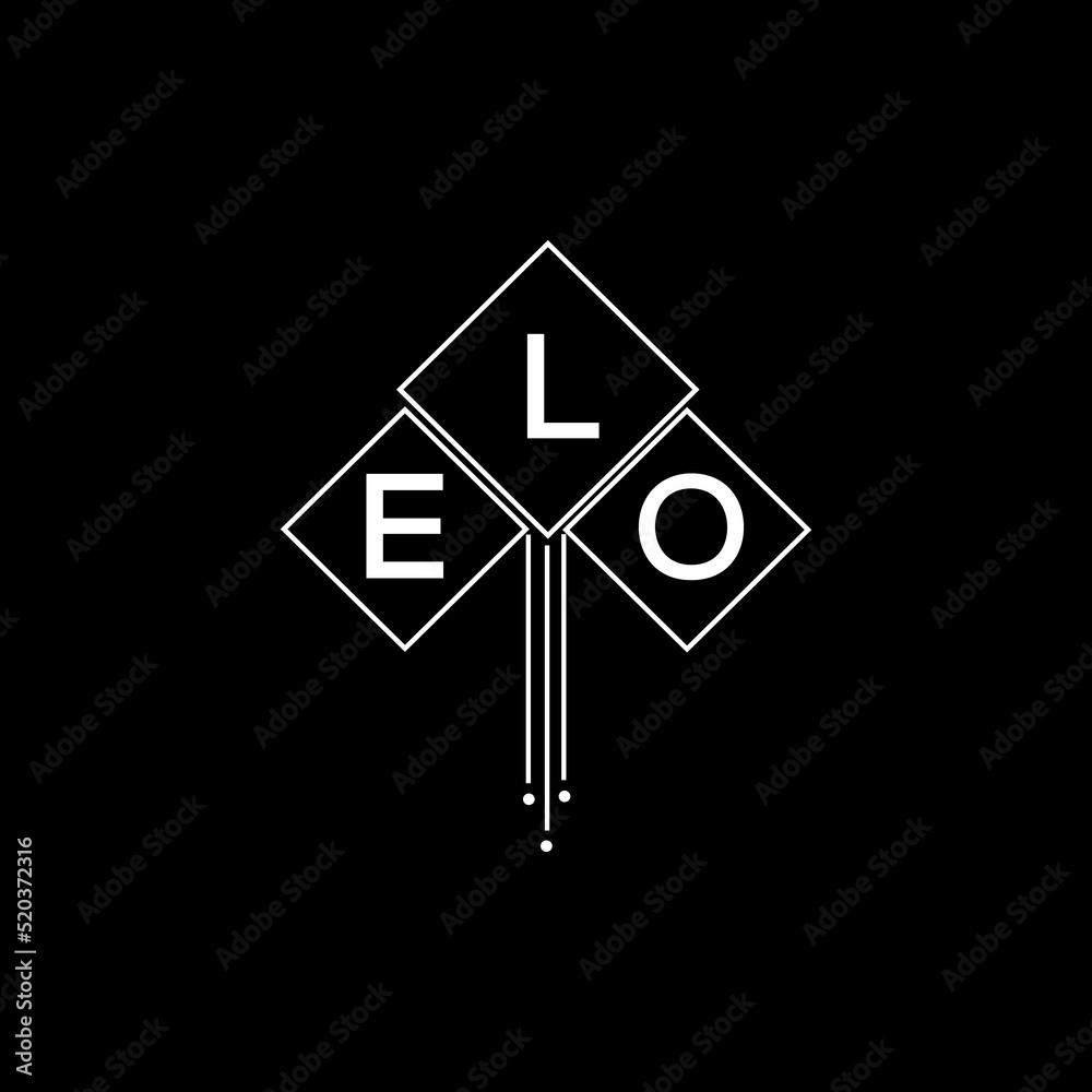 ELO letter logo design with white background in illustrator, ELO vector ...