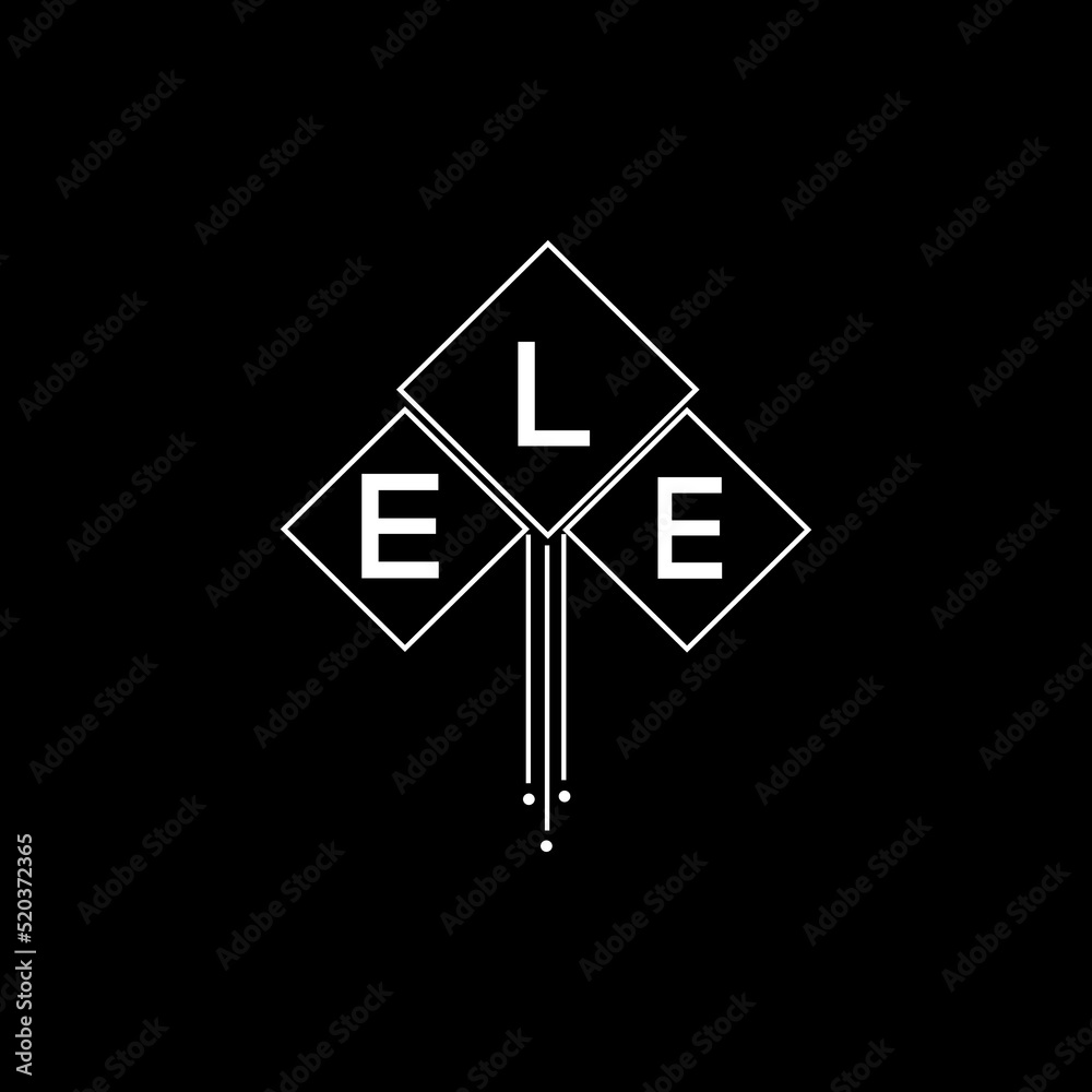 ELE letter logo design with white background in illustrator, ELE vector ...