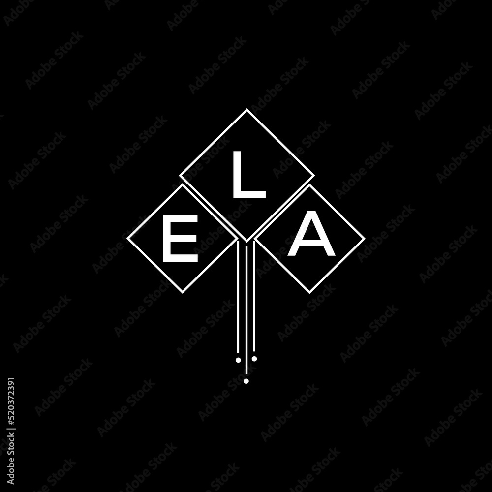 ELA letter logo design with white background in illustrator, ELA vector ...