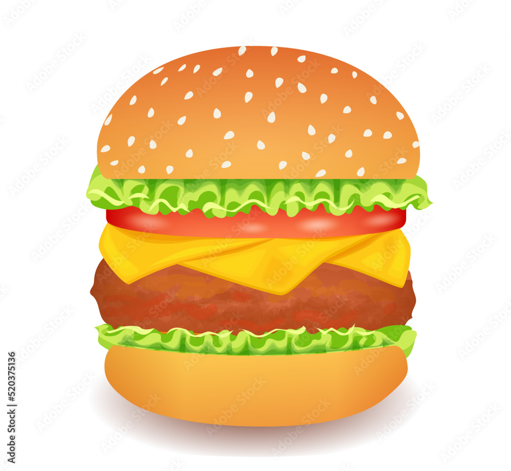 Hamburger Cartoon