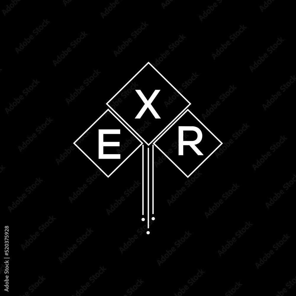 EXR letter logo design with white background in illustrator, EXR vector ...