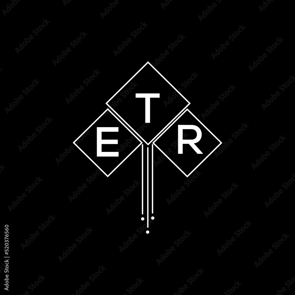 ETR letter logo design with white background in illustrator, ETR vector ...
