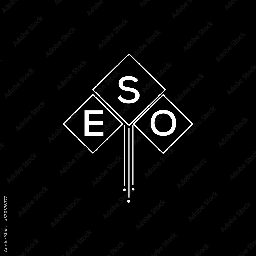 ESO letter logo design with white background in illustrator, ESO vector ...