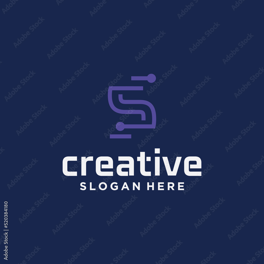 s creative logos minimalist trendy shape letter s logos simple creative ...
