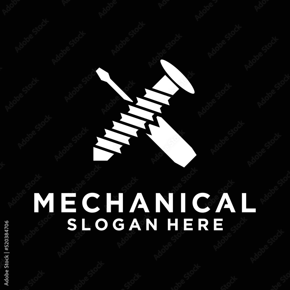 Mechanic logo vehicle and industrial engine repair logo design ...