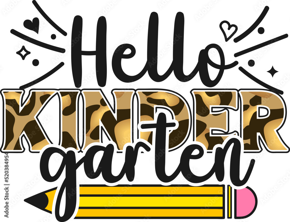 Hello kinder garten Stock Vector | Adobe Stock