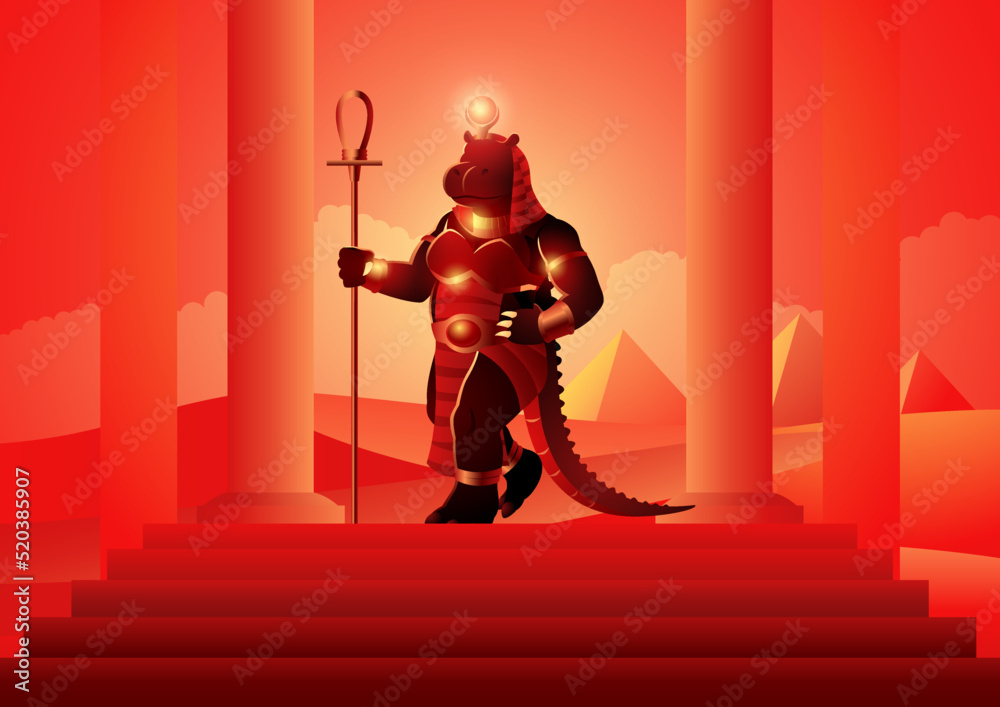 Taweret the protective ancient Egyptian goddess of childbirth and ...