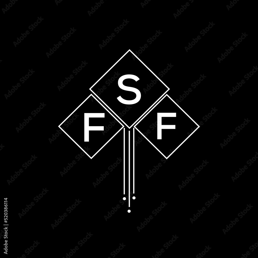 FSF letter logo design with white background in illustrator, FSF vector ...