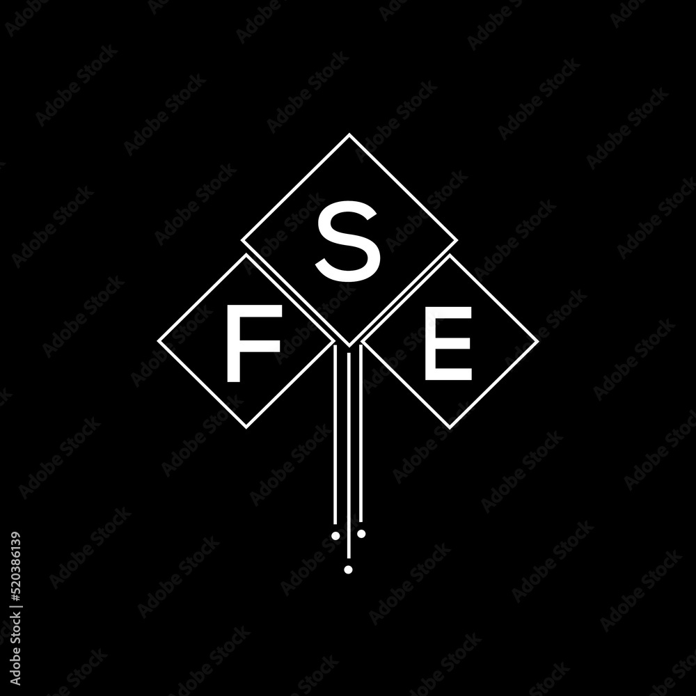 FSE letter logo design with white background in illustrator, FSE vector ...