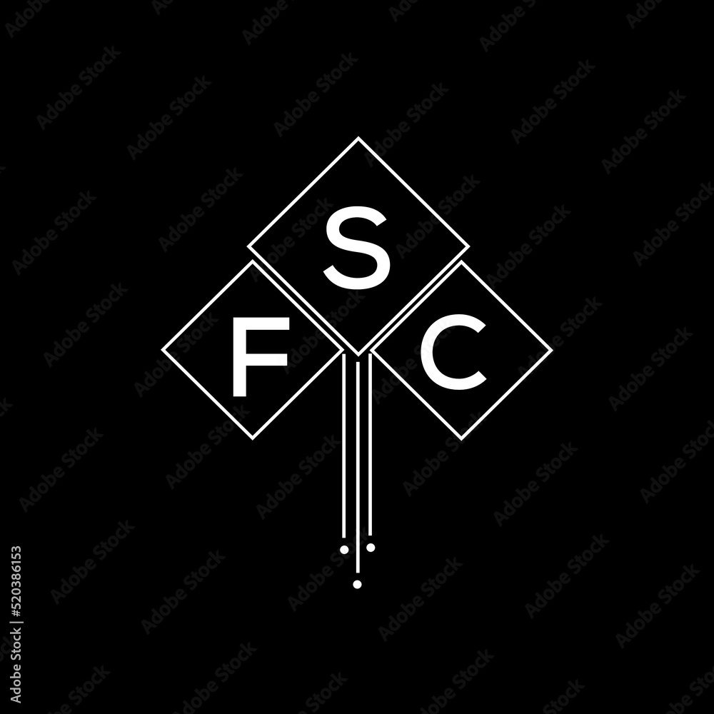 FSC letter logo design with white background in illustrator, FSC vector ...