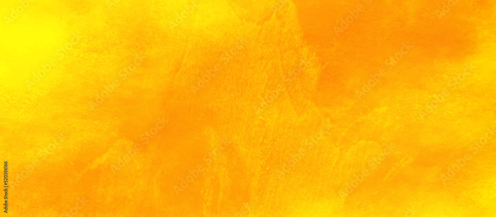 Abstract decorative and bright orange or yellow background with paint ...
