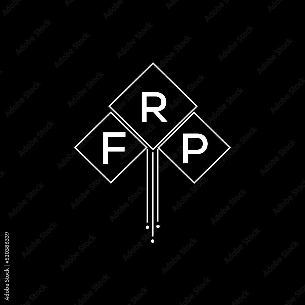 FRP letter logo design with white background in illustrator, FRP vector ...