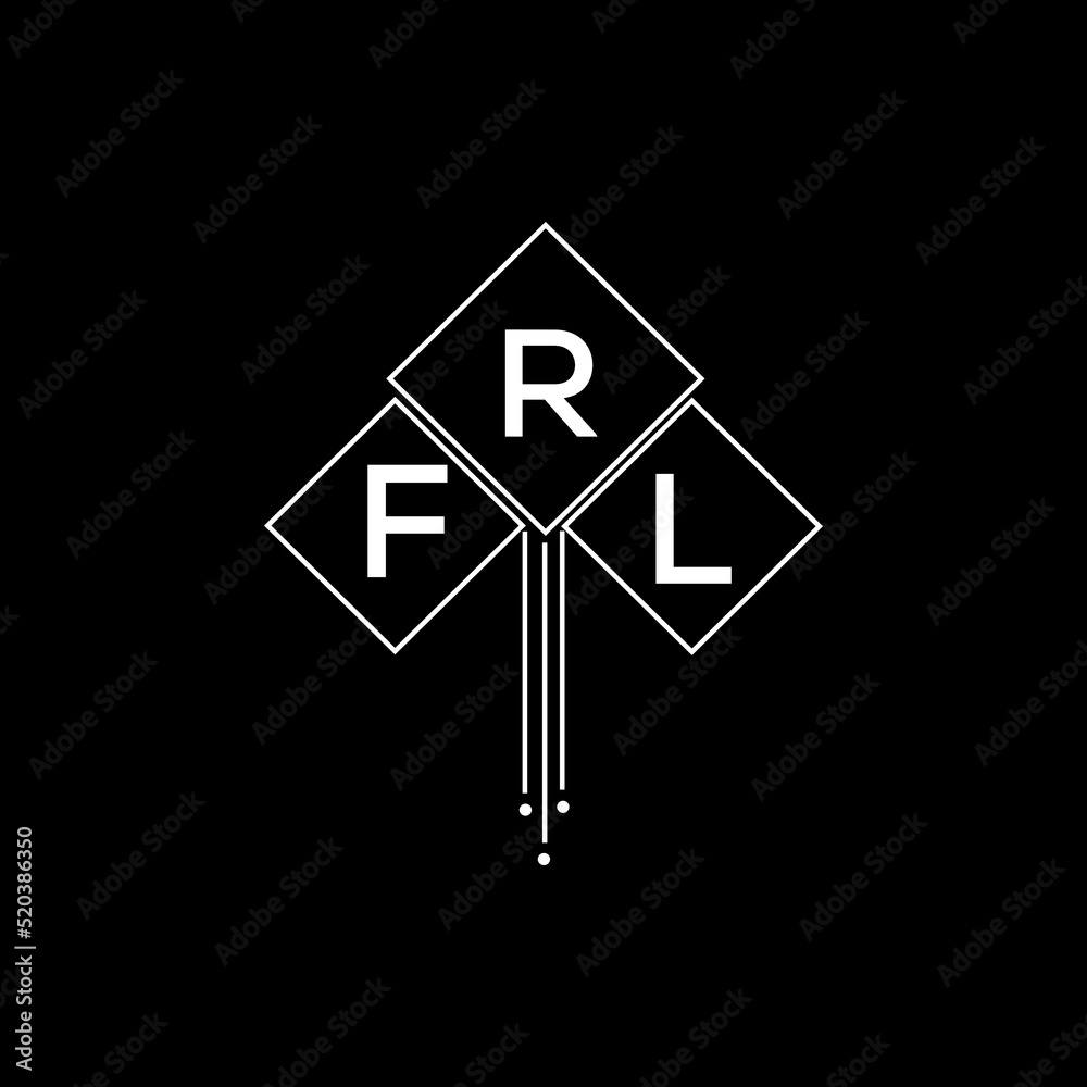 FRL letter logo design with white background in illustrator, FRL vector ...
