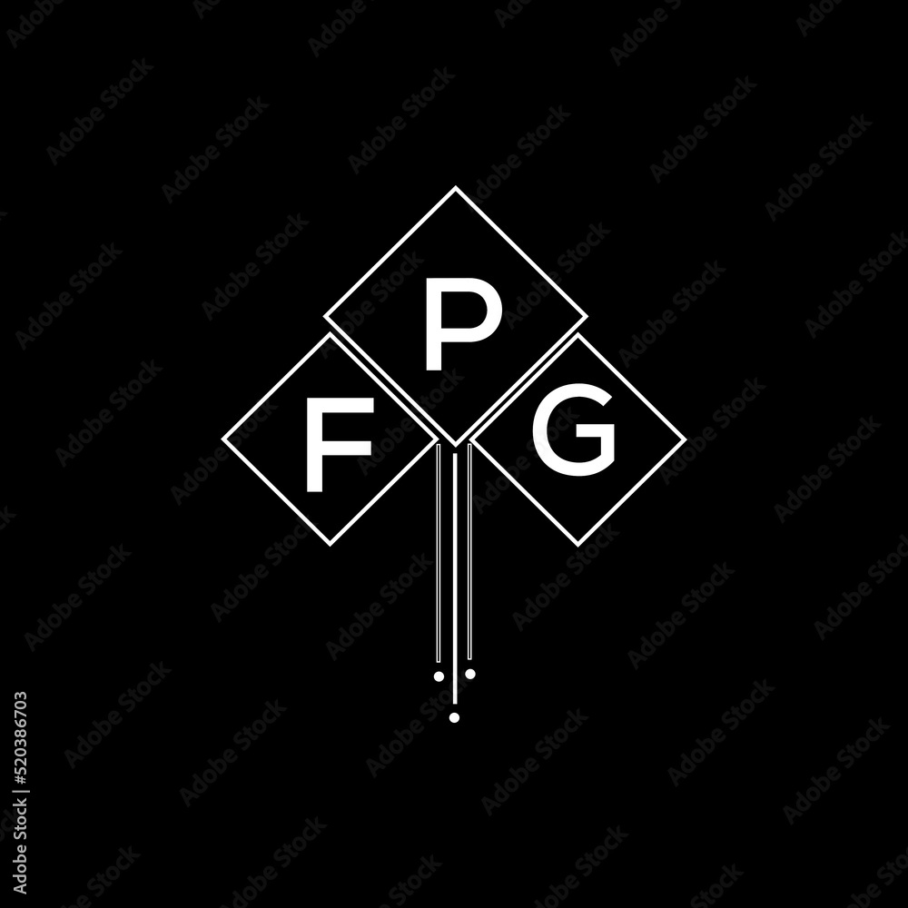FPG letter logo design with white background in illustrator, FPG vector ...