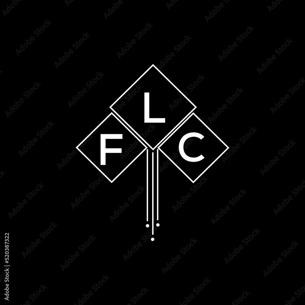 FLC letter logo design with white background in illustrator, FLC vector ...