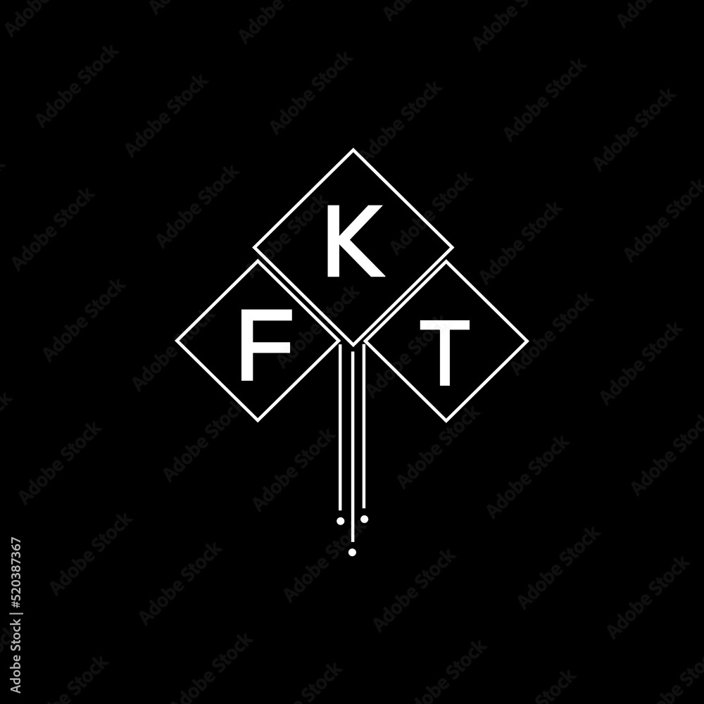 FKT letter logo design with white background in illustrator, FKT vector ...